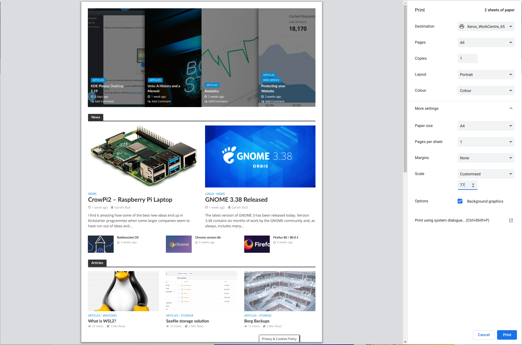 Printing from Linux - Linux.UK